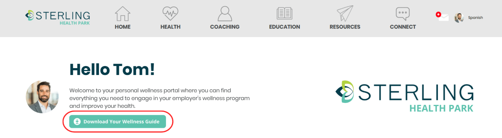 How do I track my wellness incentive progress in my Health Park portal?